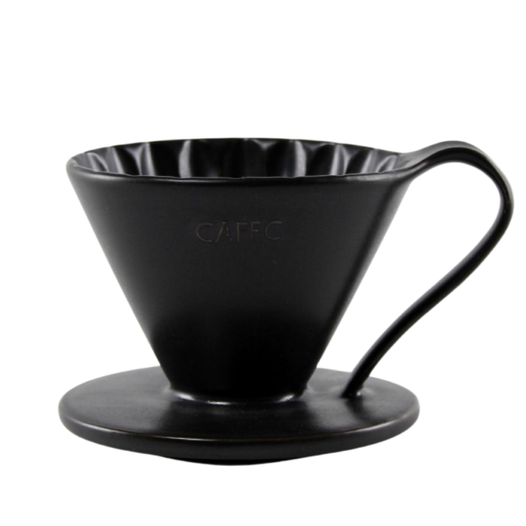 Cafec 1 Cup Black Flower Dripper – Cafec Australia