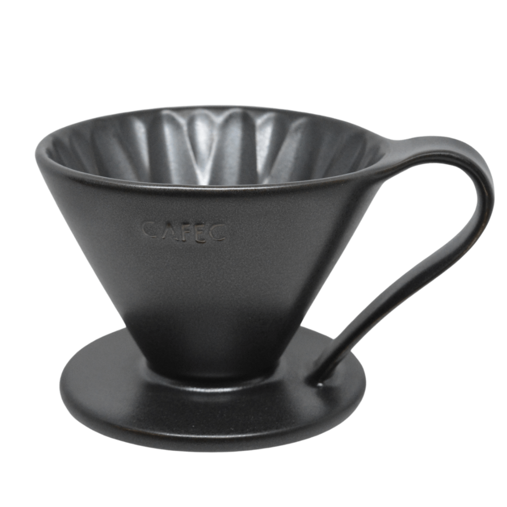 Cafec 2 Cup Black Flower Dripper | Cafec Australia